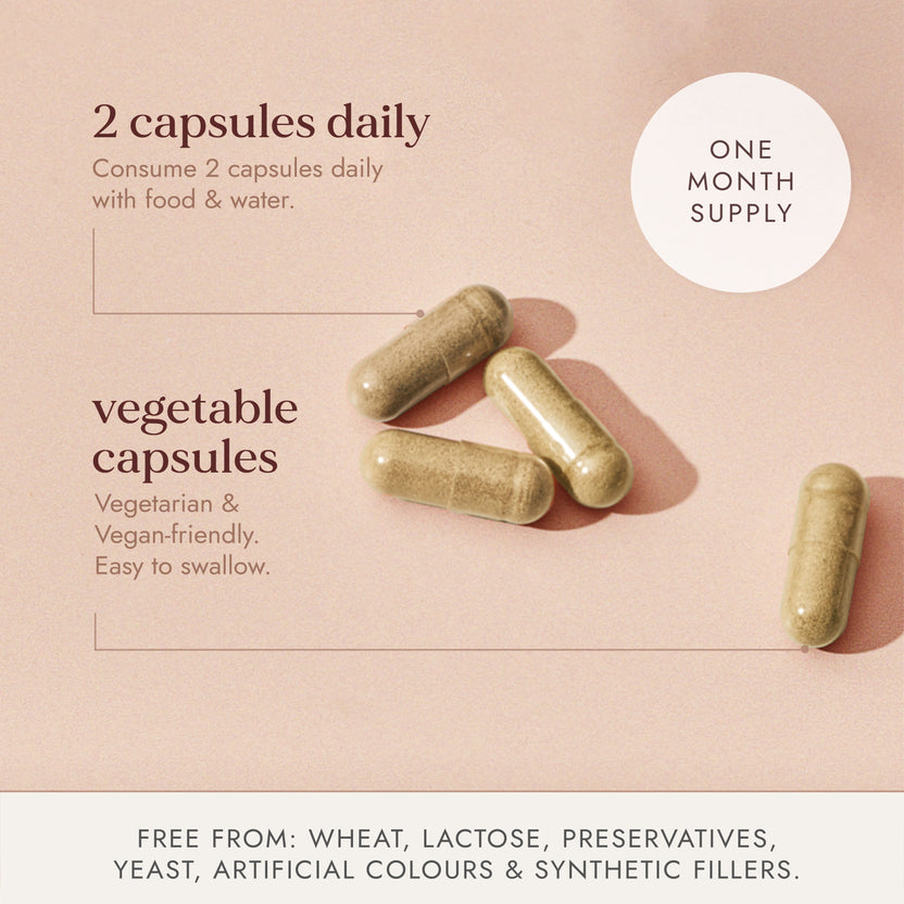 Adaptogen Energy Blend | 60 Capsules | Ashwagandha | Fushi Wellbeing