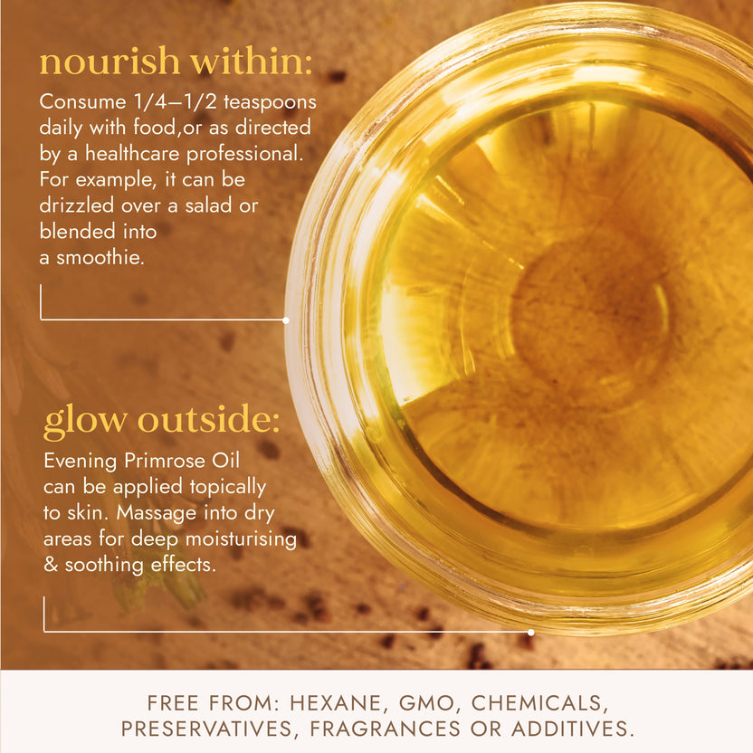 Organic Evening Primrose Oil 100ml | Women's Health Support | Fushi ...